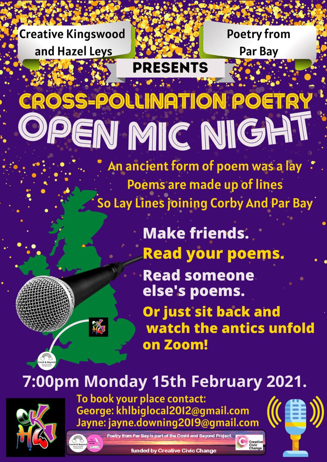 Poetry open mic night - Local Trust